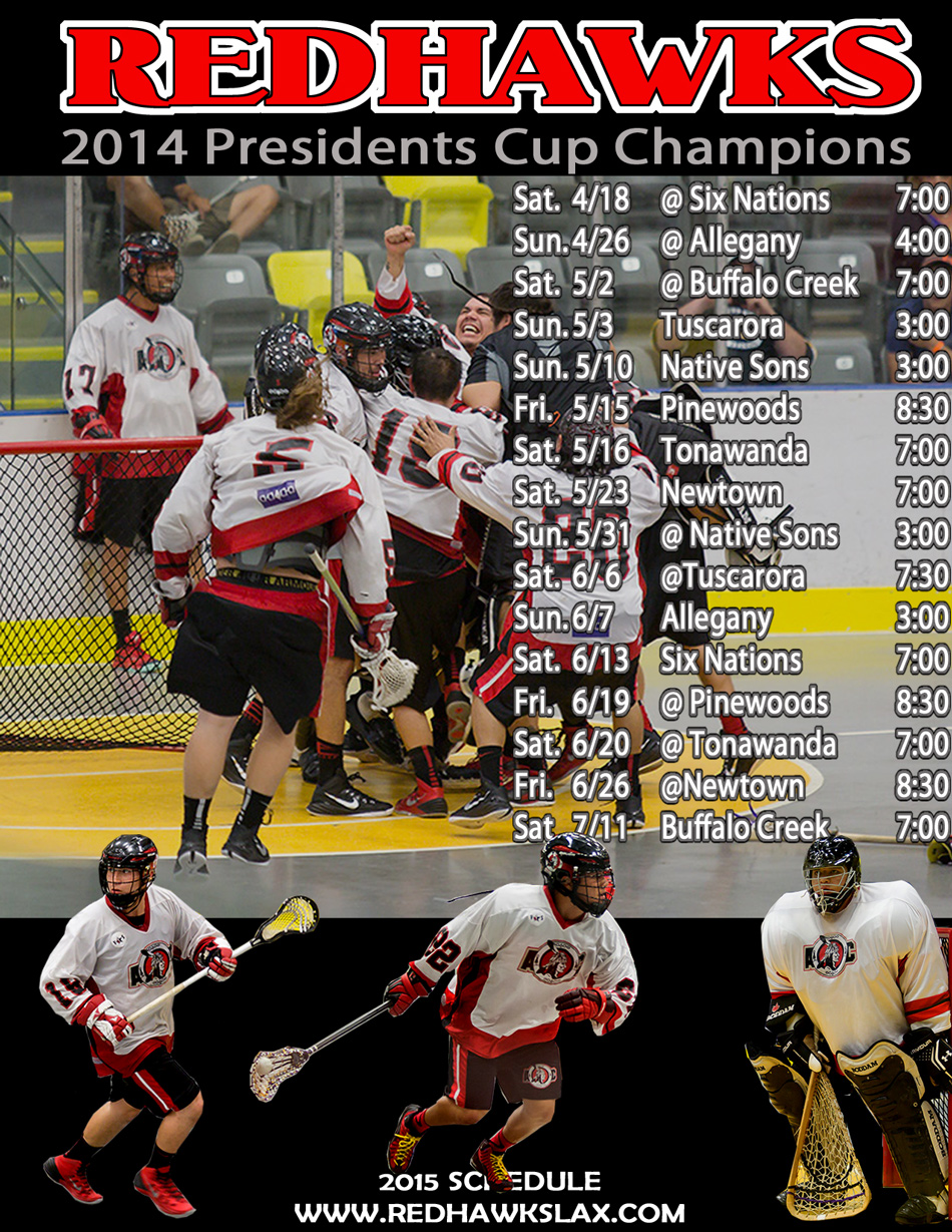 REDHAWKS Announce 2015 Schedule – Onondaga Redhawks Lacrosse